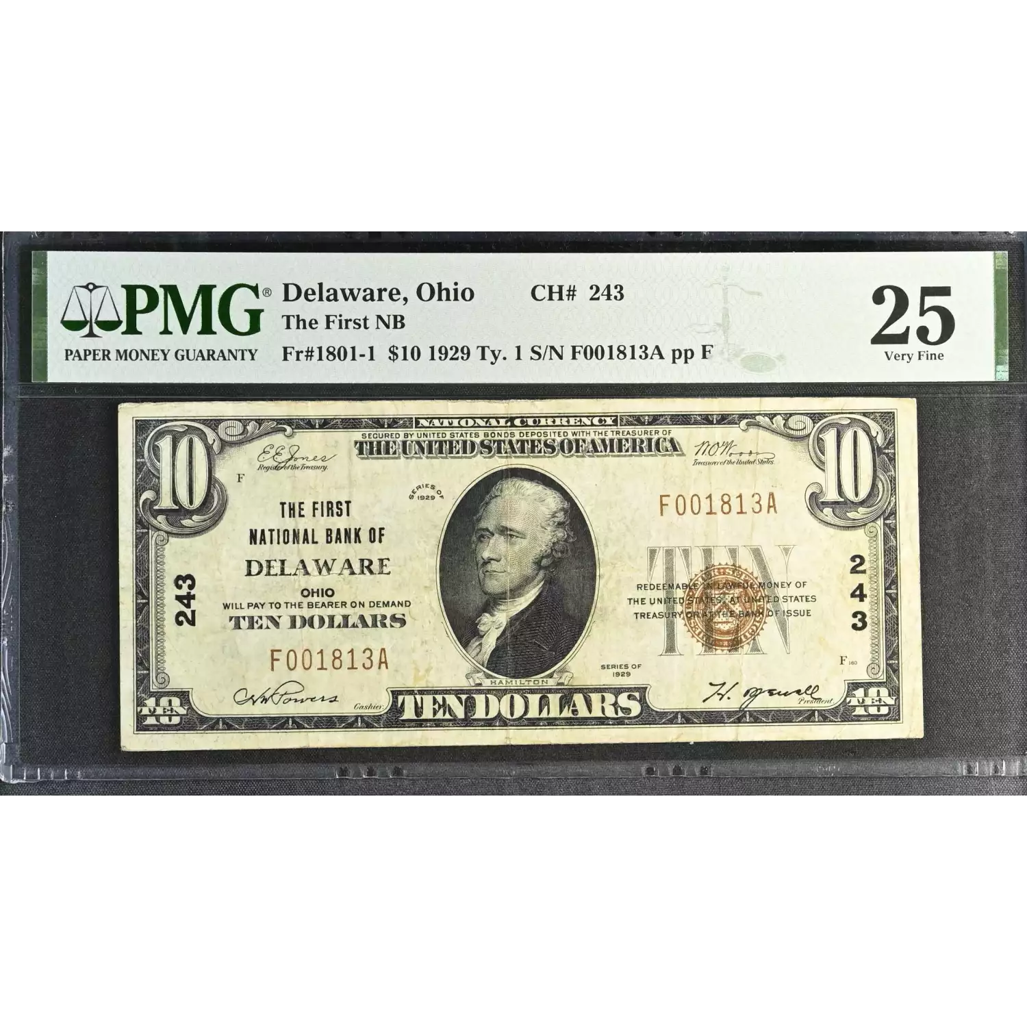 $10 1929 small brown seal. Small National Bank Notes 1801-1 - Harbor ...