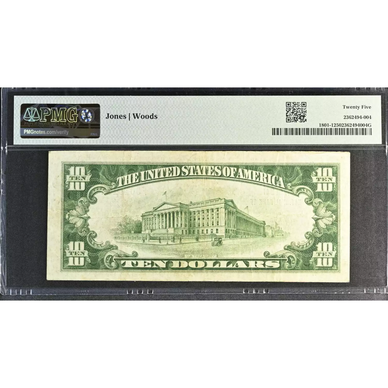 $10 1929 small brown seal. Small National Bank Notes 1801-1 - Harbor ...