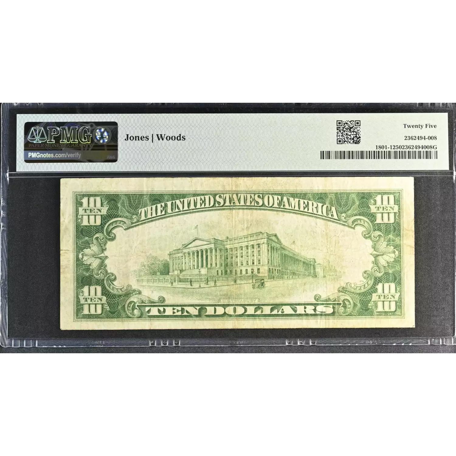 $10 1929 small brown seal. Small National Bank Notes 1801-1 - Harbor ...