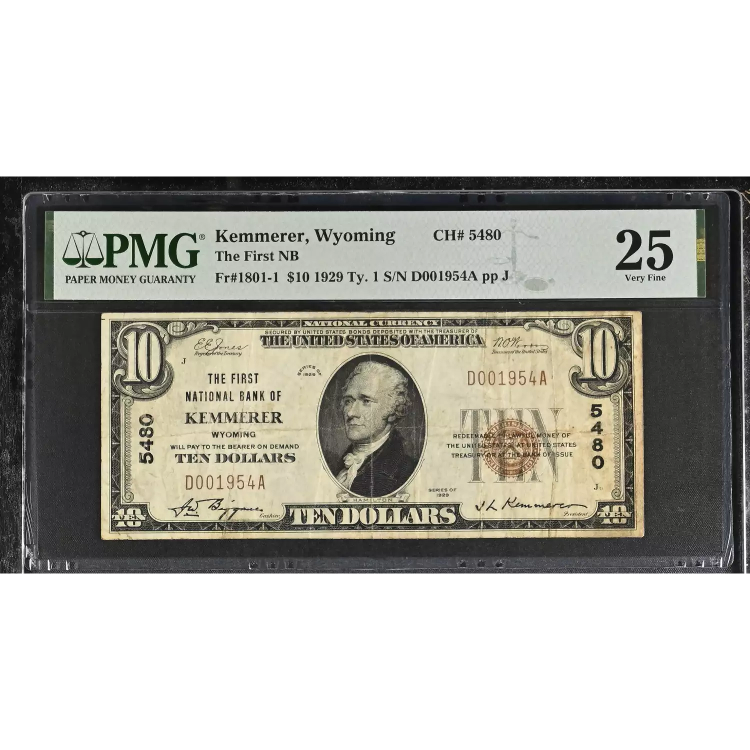 $10 1929 small brown seal. Small National Bank Notes 1801-1 - Harbor ...