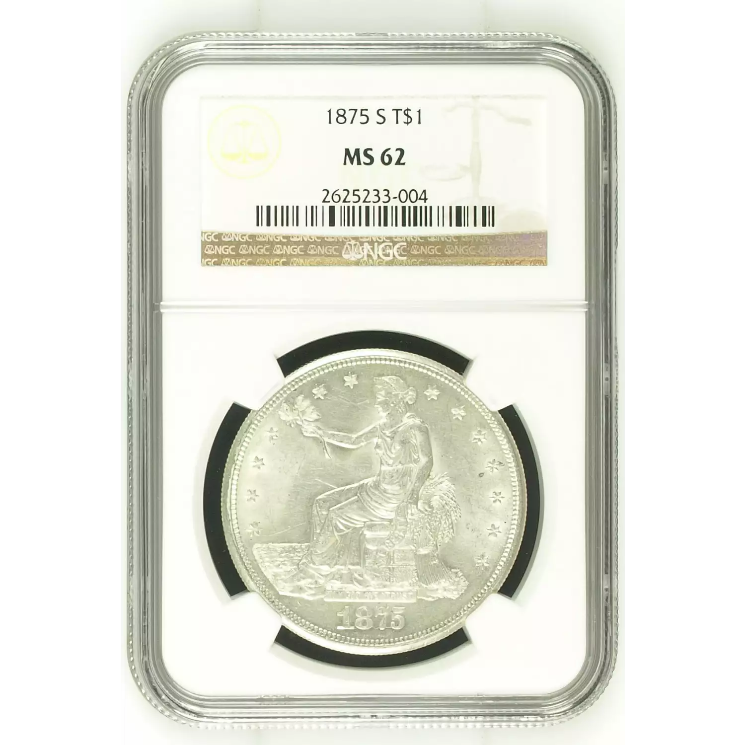 1875-S Trade Dollar NGC MS-62 - Harbor Coin Company
