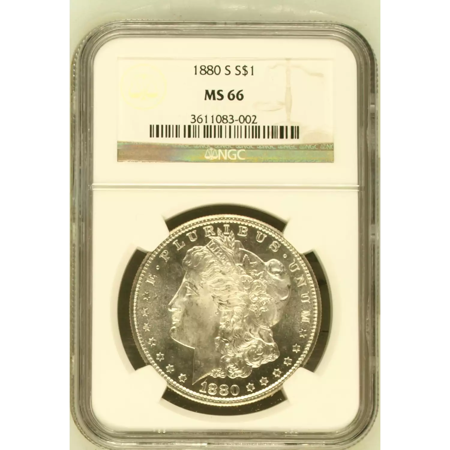 1880-S Morgan Silver Dollar NGC MS-66 - Harbor Coin Company