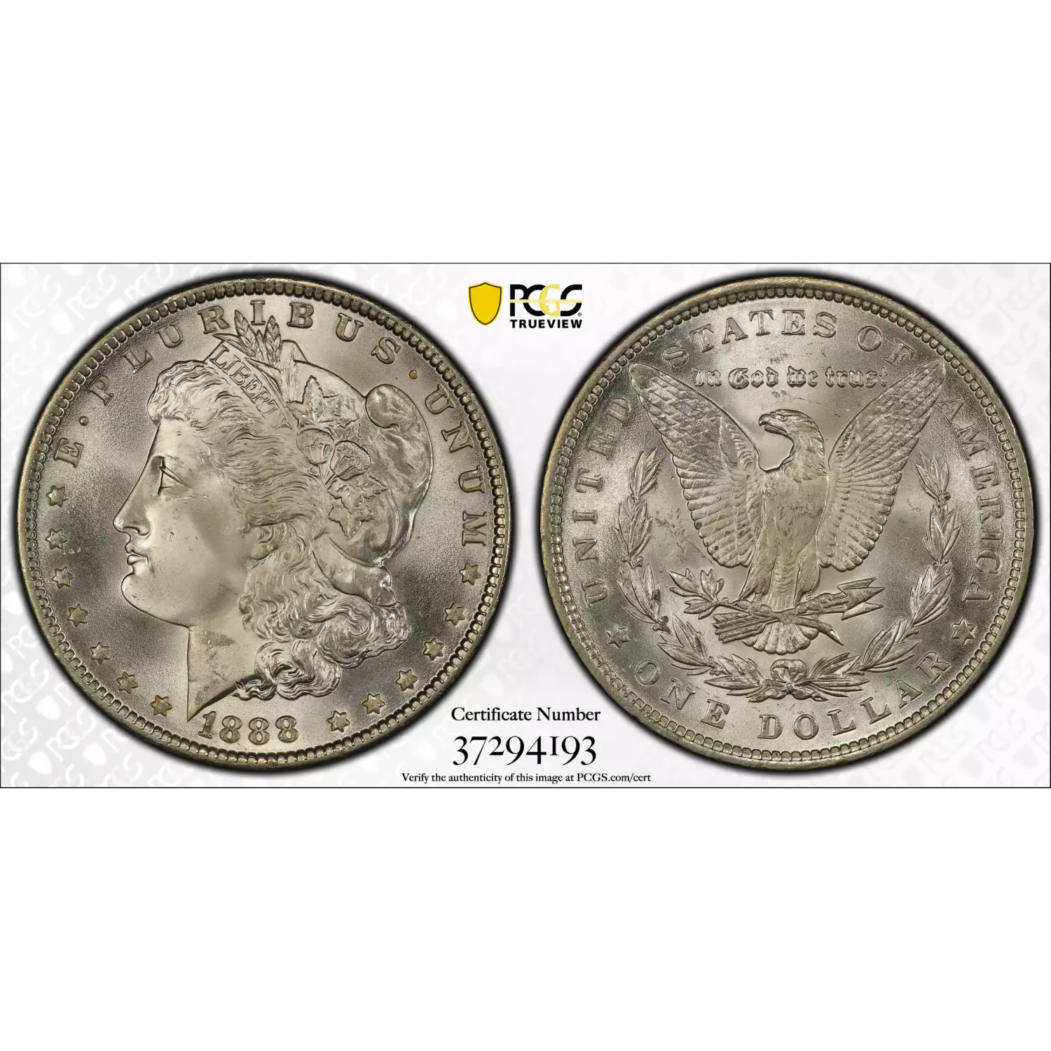 1888 Morgan Silver Dollar PCGS MS-66+ - Harbor Coin Company