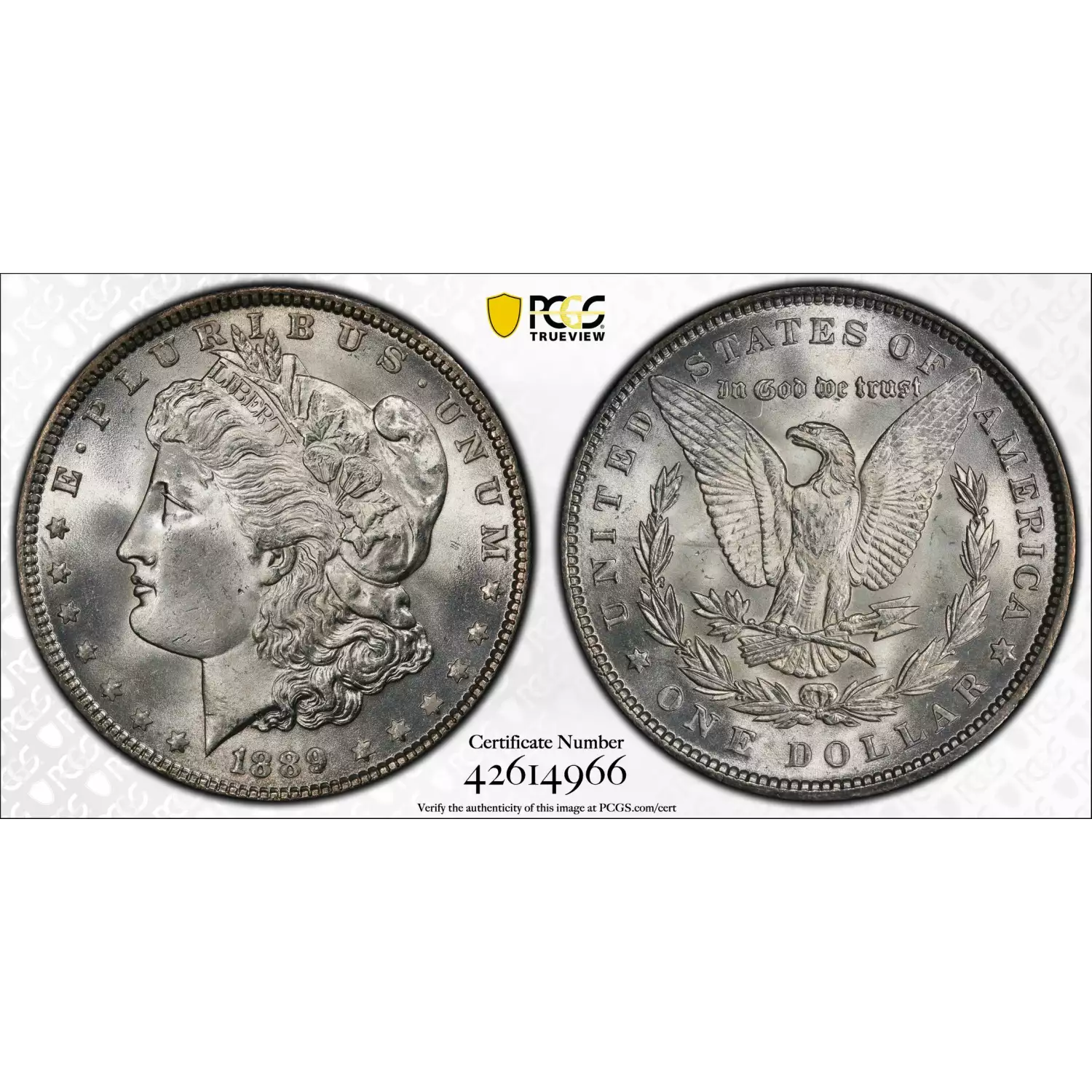 1889 Morgan Silver Dollar PCGS MS-65 - Harbor Coin Company