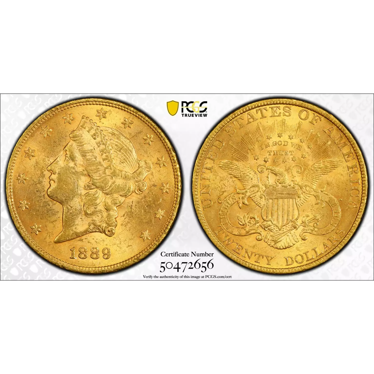 1889 Liberty Head Double Eagle PCGS MS-61 - Harbor Coin Company