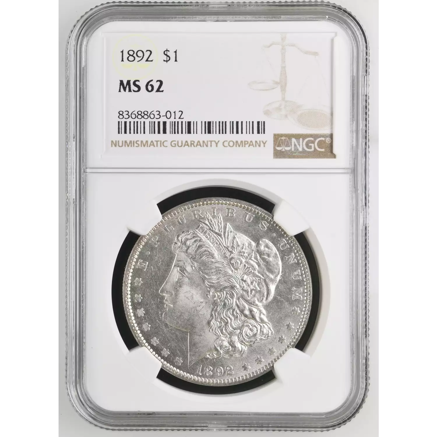 1892 Morgan Silver Dollar NGC MS-62 - Harbor Coin Company