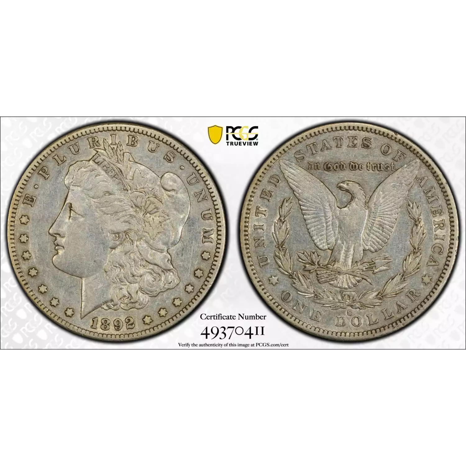 1892-S Morgan Silver Dollar PCGS XF-40 - Harbor Coin Company