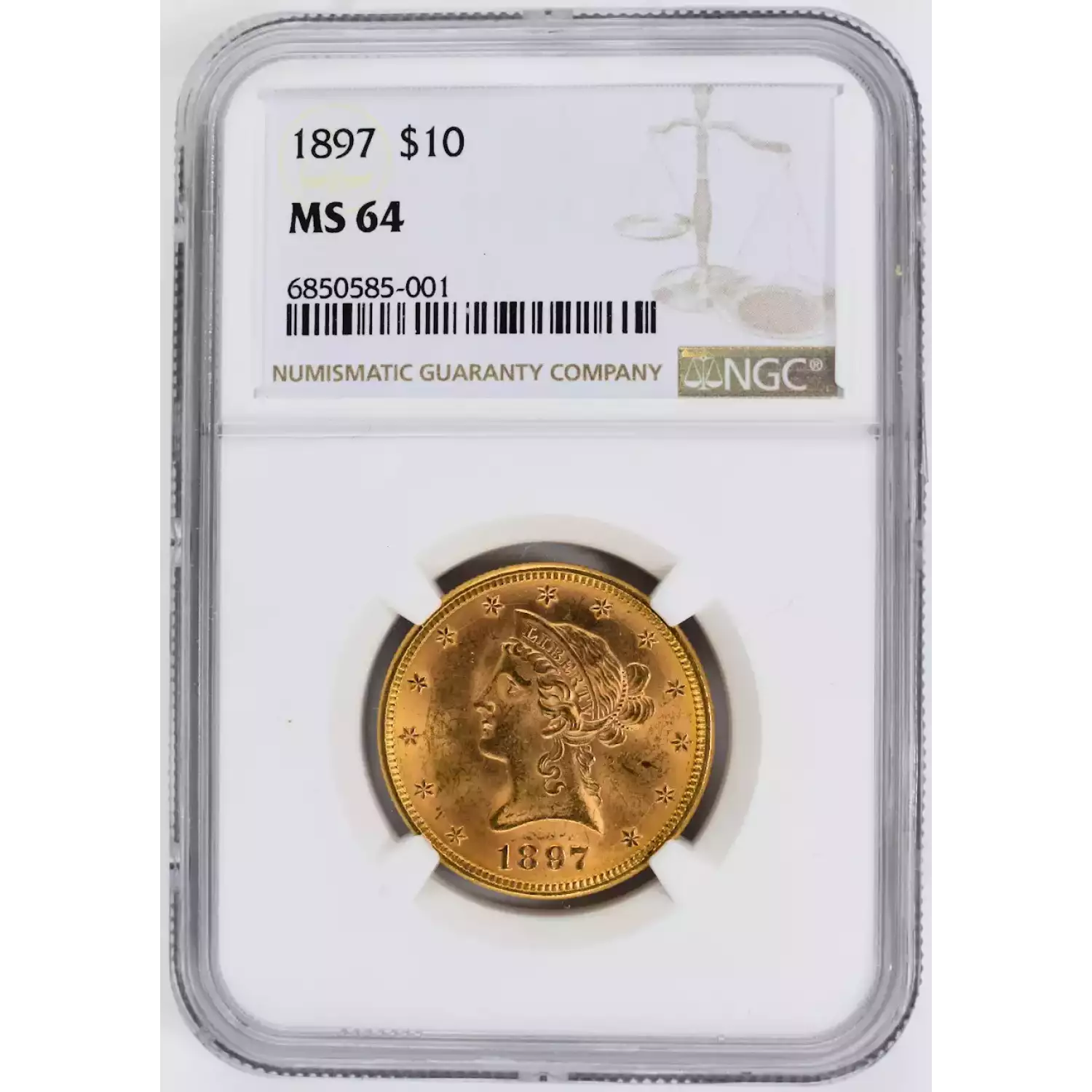 1897 Liberty Head Gold Eagle NGC MS-64 - Harbor Coin Company