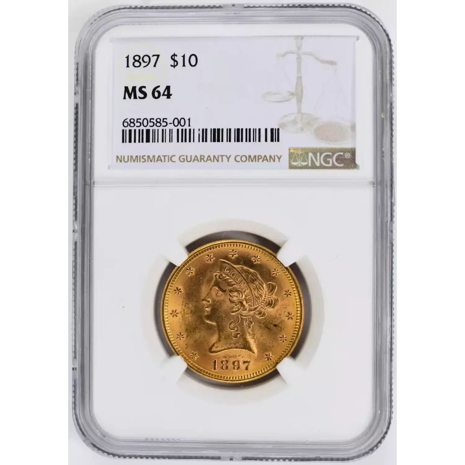 1897 Liberty Head Gold Eagle NGC MS-64 - Harbor Coin Company