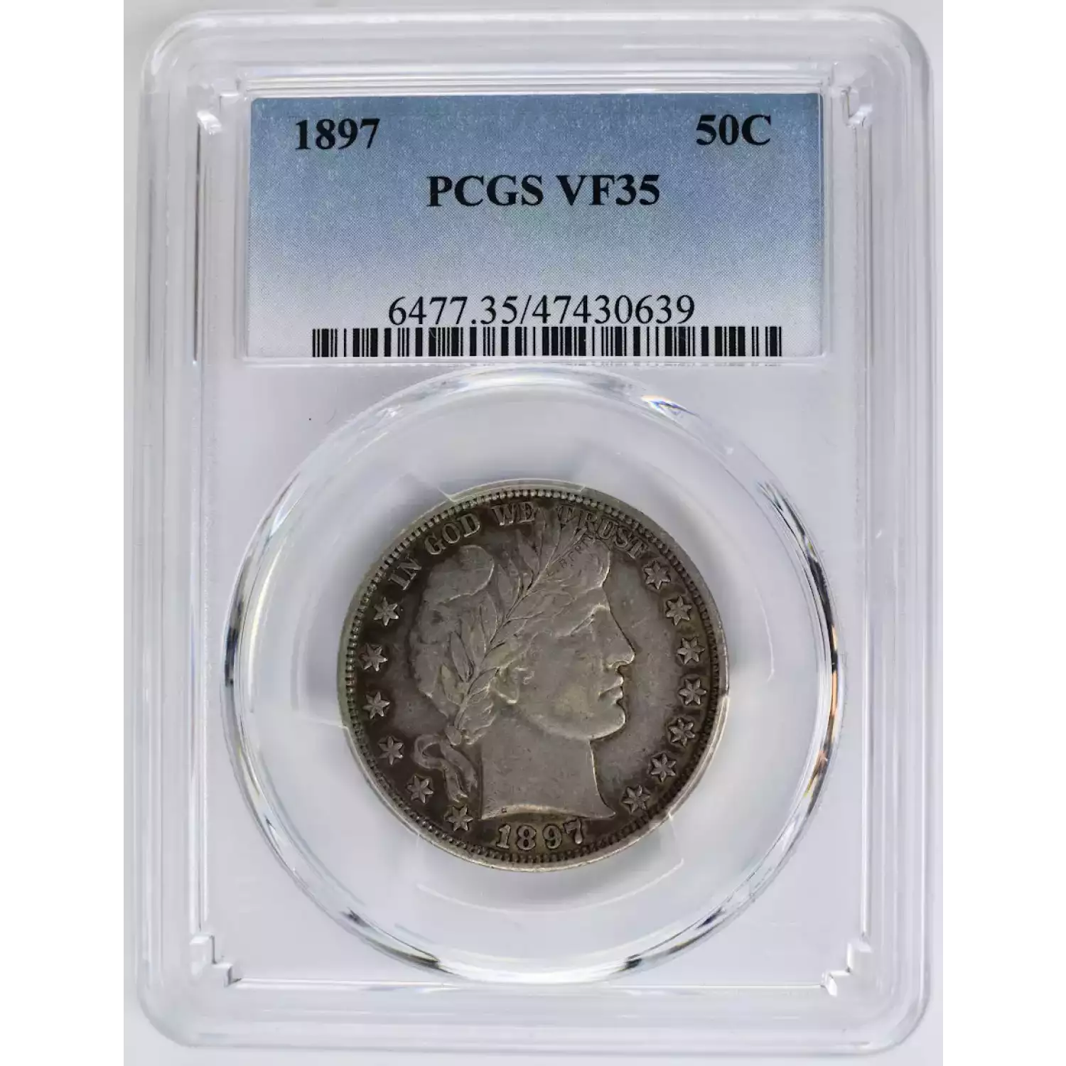 1897 Barber Half Dollar PCGS VF-35 - Harbor Coin Company