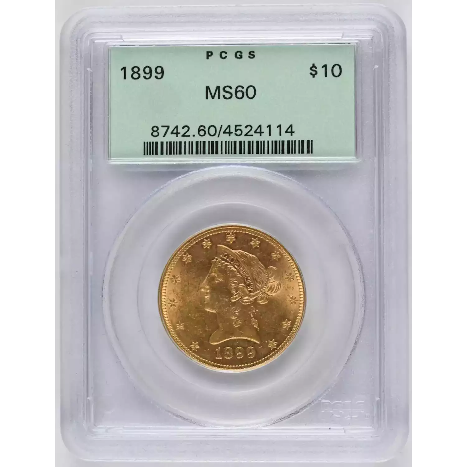 1899 Liberty Head Gold Eagle PCGS MS-60 - Harbor Coin Company