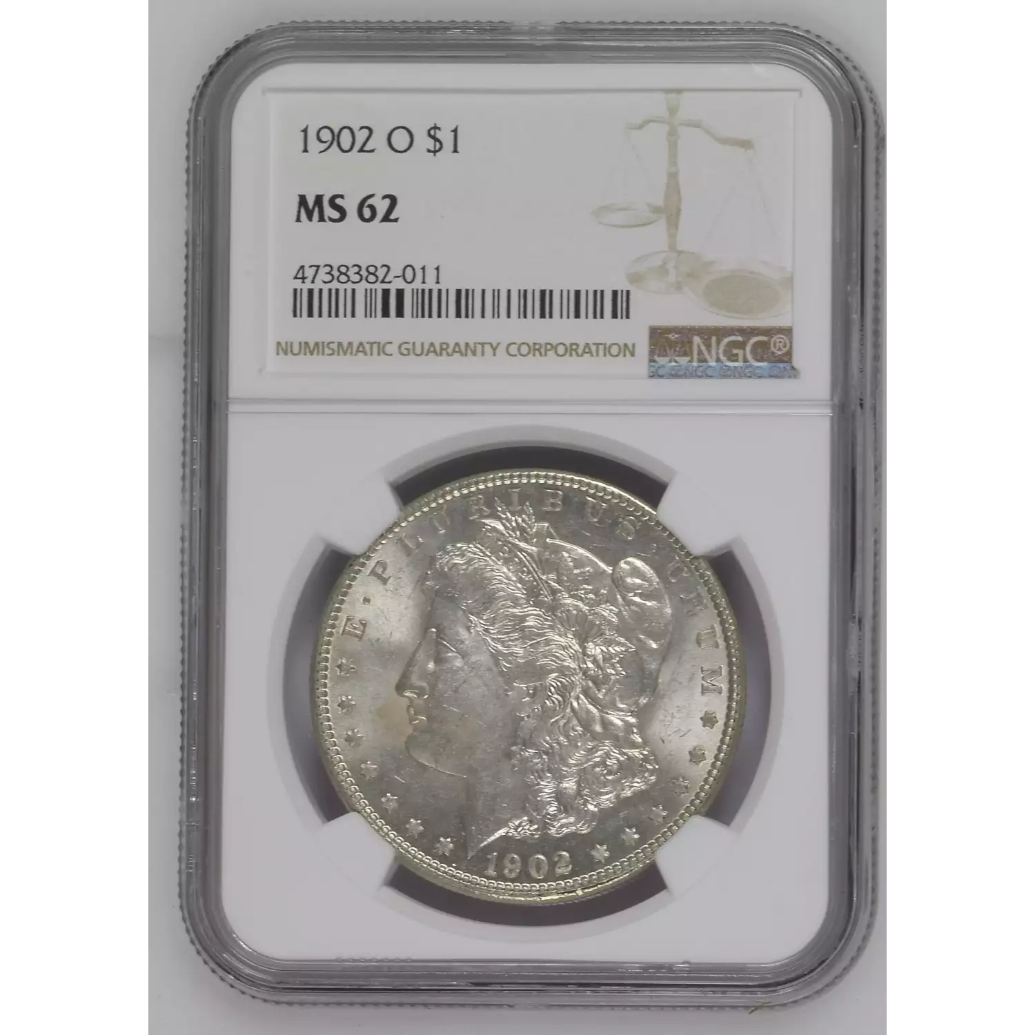 1902-O Morgan Silver Dollar NGC MS-62 - Harbor Coin Company