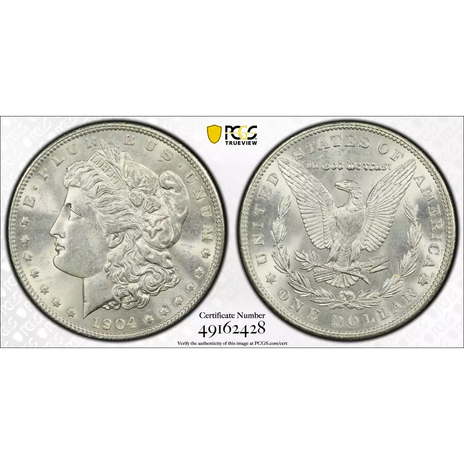 1904 Morgan Silver Dollar PCGS MS-63 - Harbor Coin Company