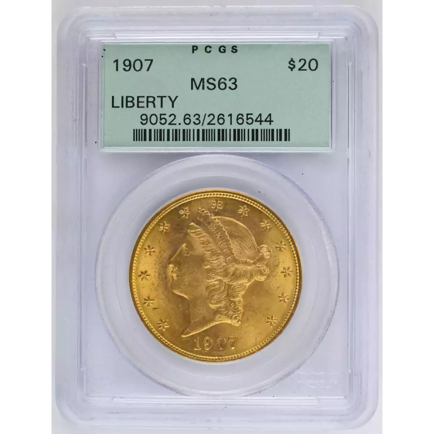 1907 Liberty Head Double Eagle PCGS MS-63 Liberty - Harbor Coin Company