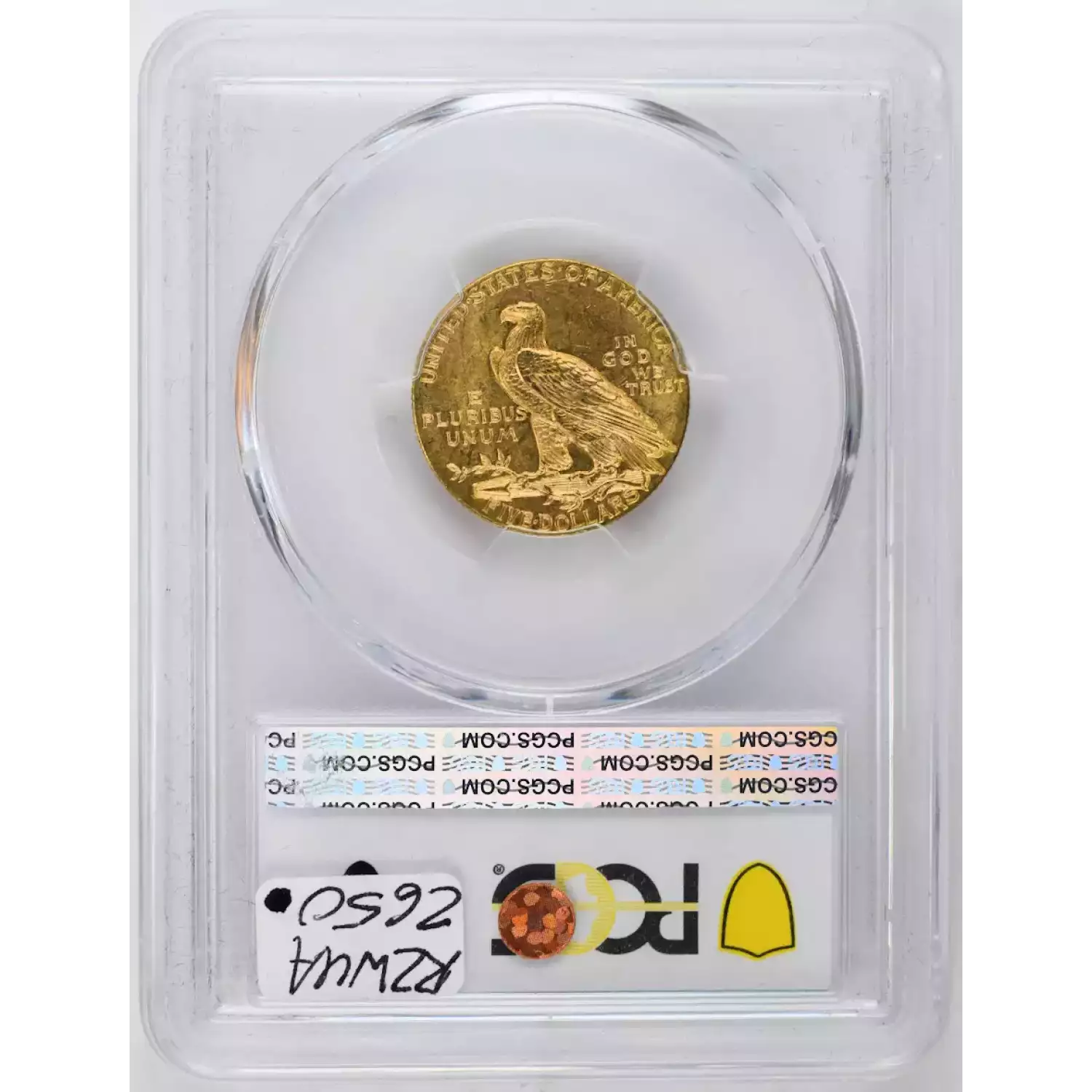 1908 $5 Indian Head Gold Half Eagle PCGS MS-63 Indian CAC - Harbor Coin ...