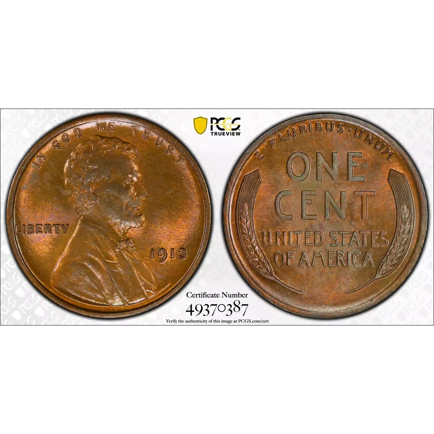 1913 Lincoln Wheat Cent PCGS MS-64 BN - Harbor Coin Company