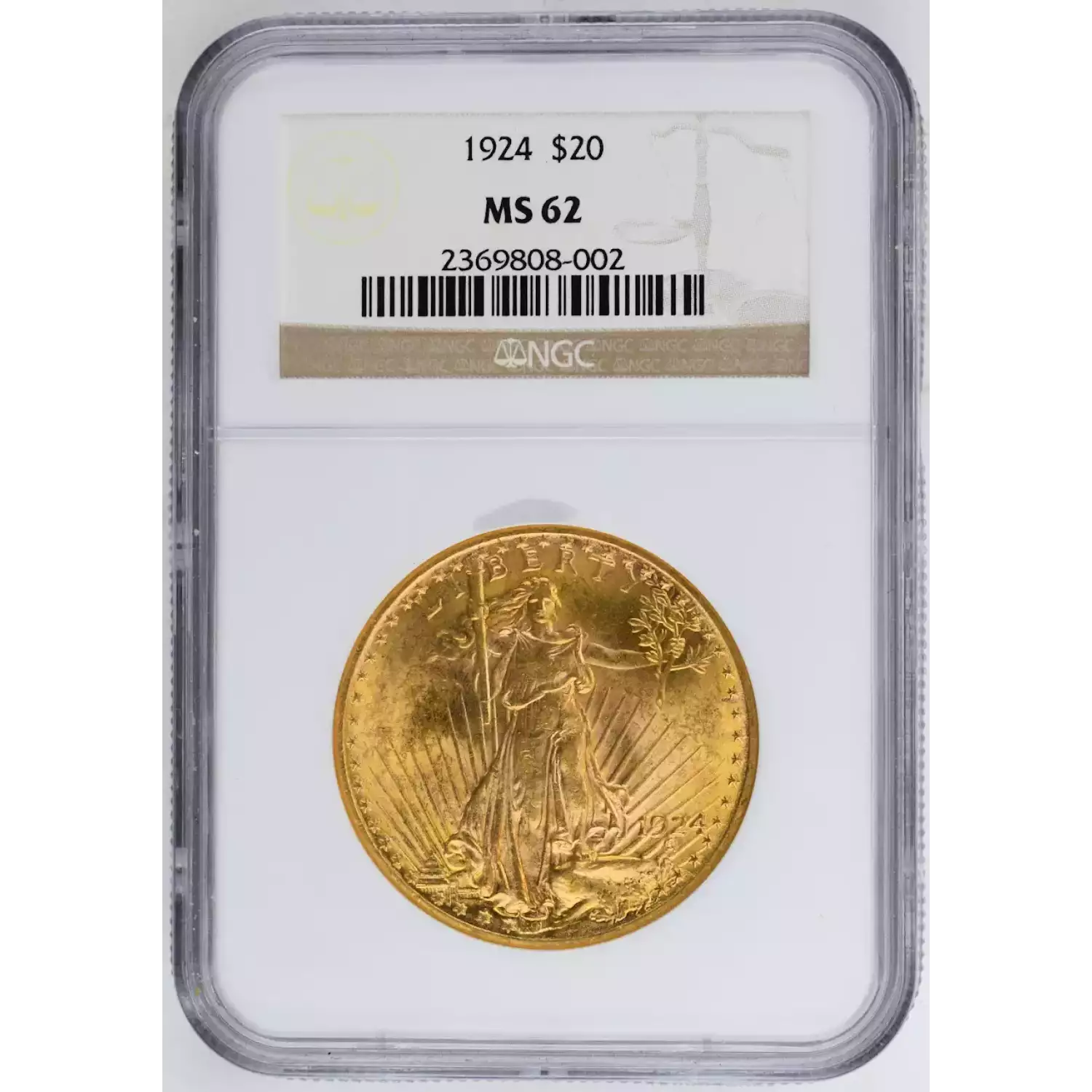 1924 Saint Gaudens Double Eagle NGC MS-62 - Harbor Coin Company