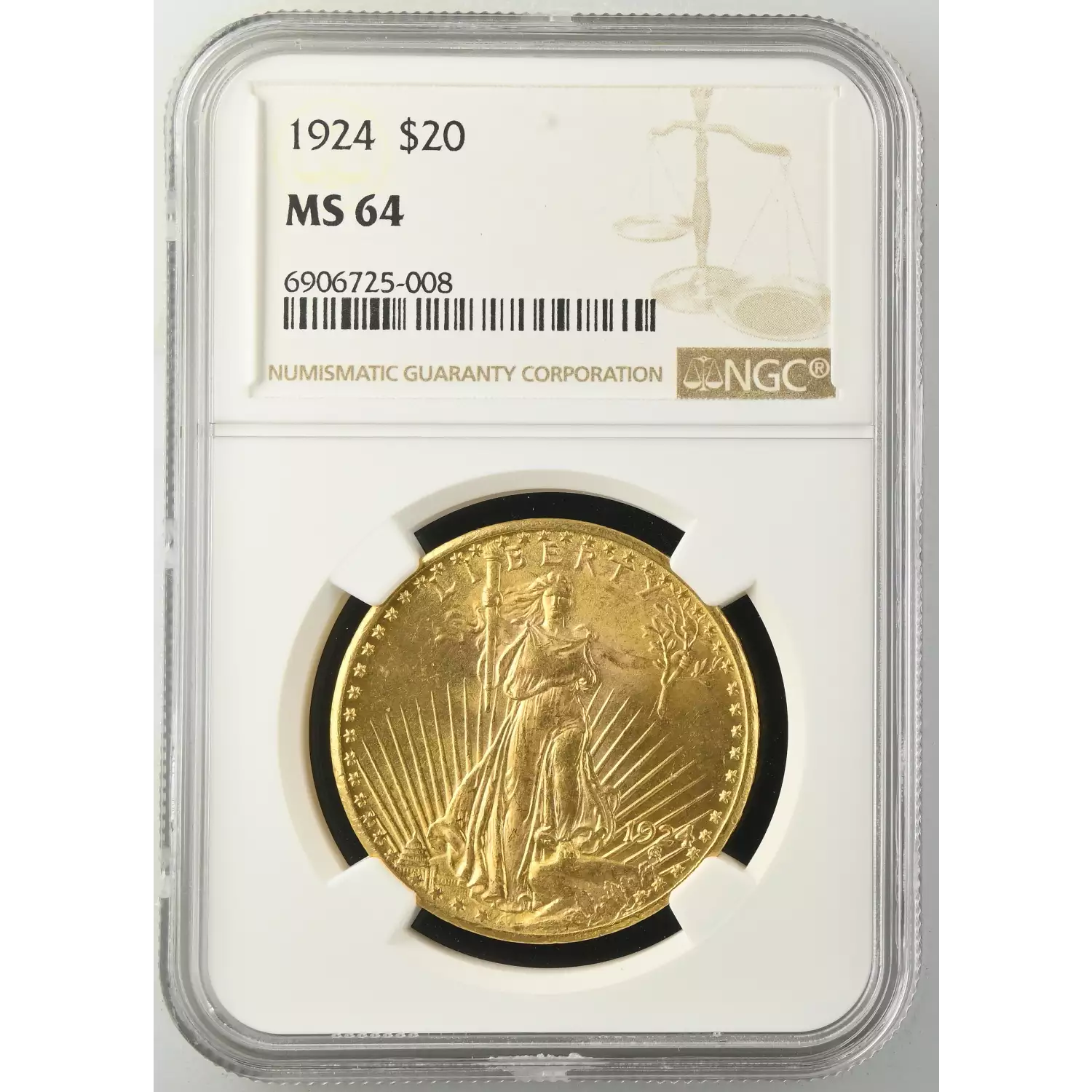 1924 Saint Gaudens Double Eagle NGC MS-64 - Harbor Coin Company