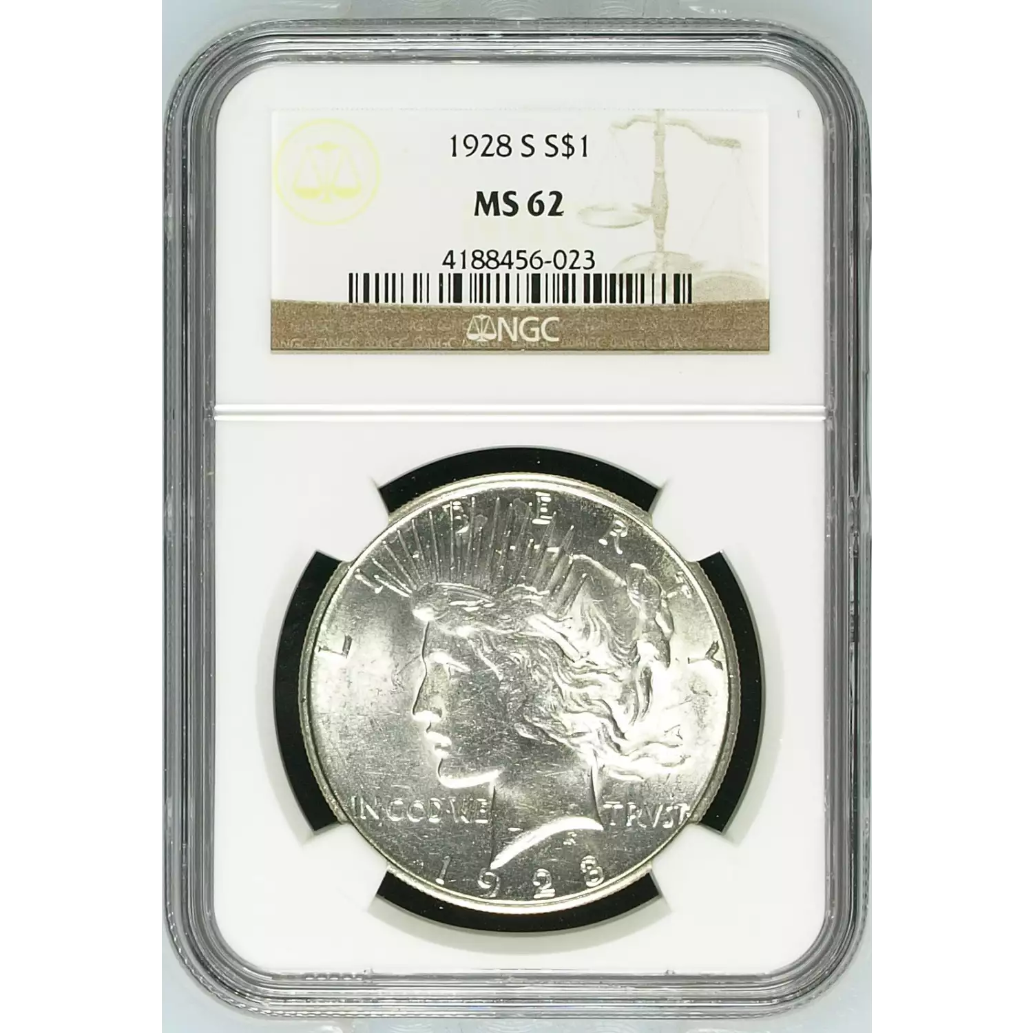 1928-S Peace Silver Dollar NGC MS-62 - Harbor Coin Company