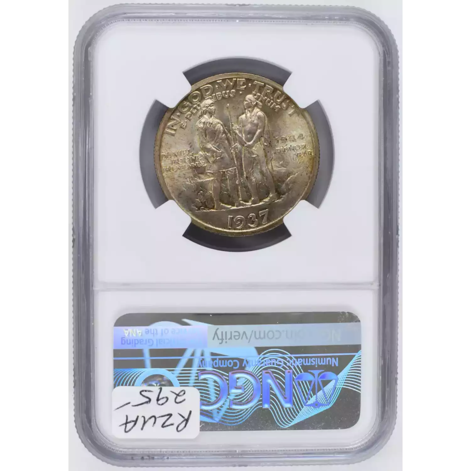 1937 Classic Commemorative Daniel Boone Bicentennial NGC MS-66 Boone ...