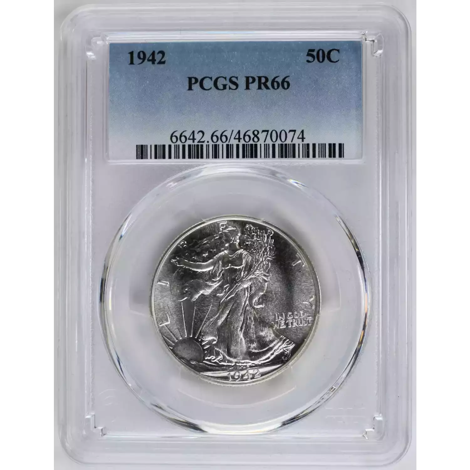 1942 Half Dollars Liberty Walking PCGS PR-66 - Harbor Coin Company