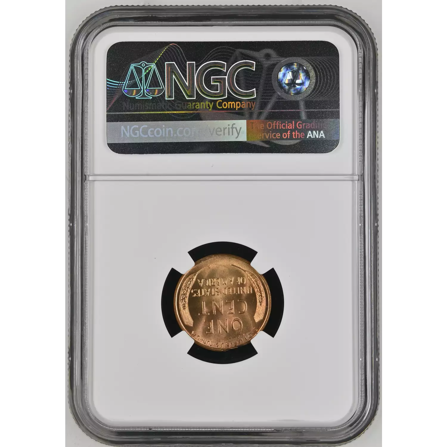 1956 Lincoln Wheat Cent NGC MS-66 RD RAGGED CLIP - Harbor Coin Company