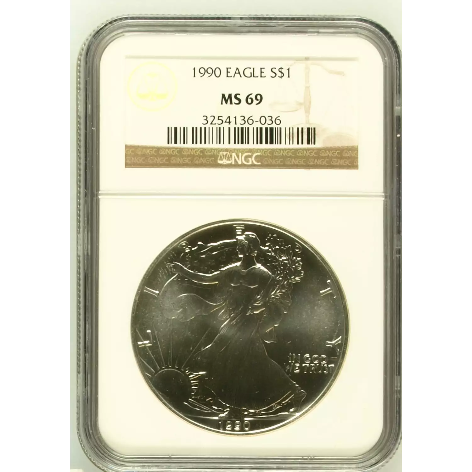 1990 Bullion Silver Eagles NGC MS-69 - Harbor Coin Company