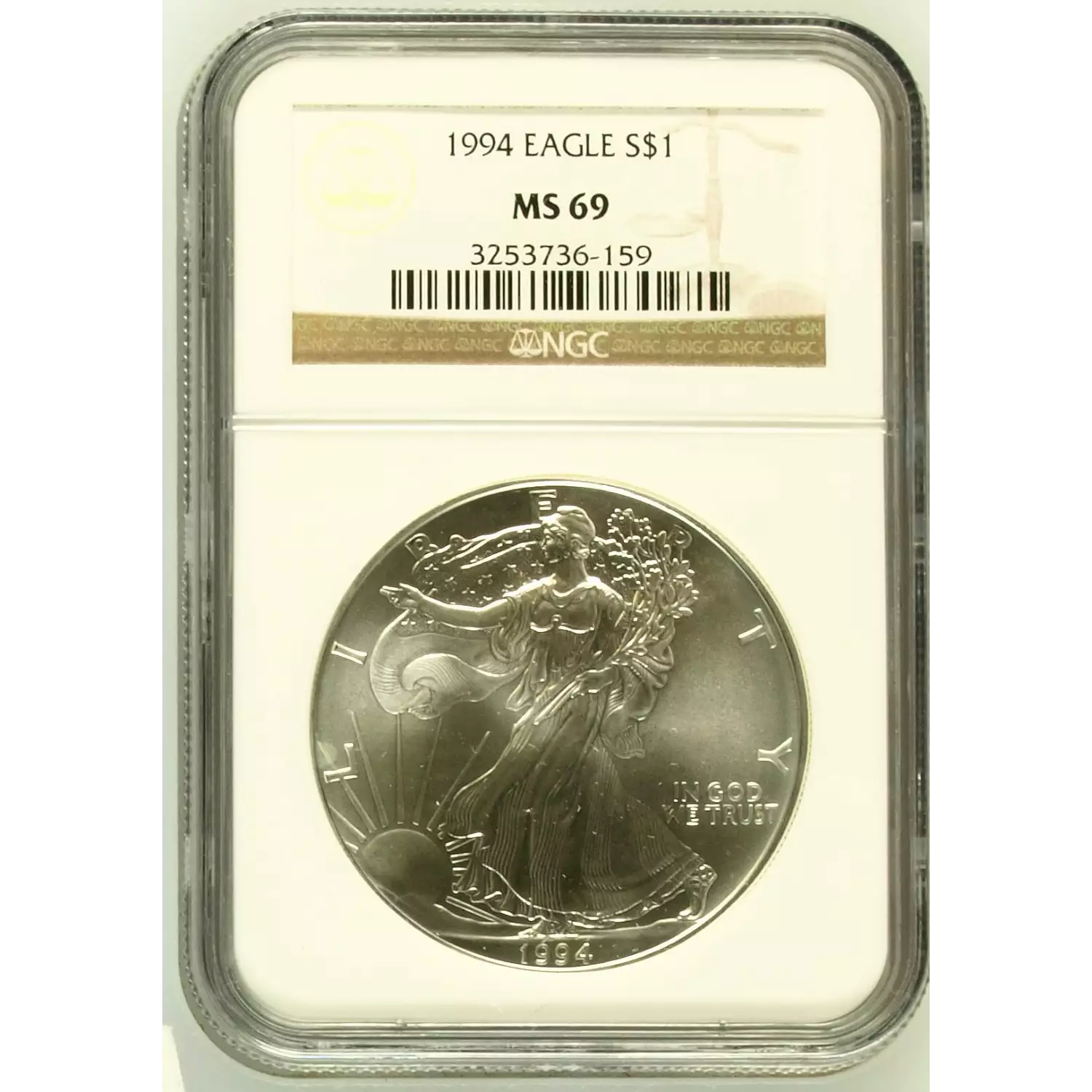 1994 Bullion Silver Eagles NGC MS-69 - Harbor Coin Company