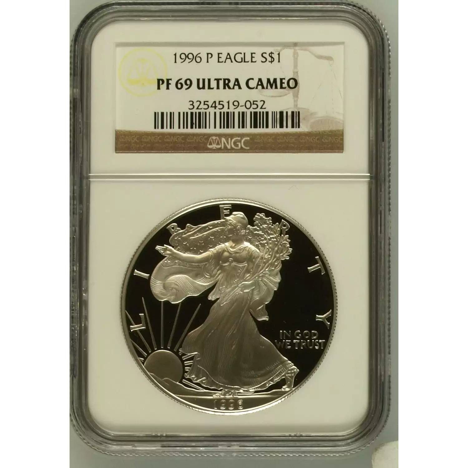 1996 Bullion Silver Eagles NGC PF-69 ULTRA CAMEO - Harbor Coin Company
