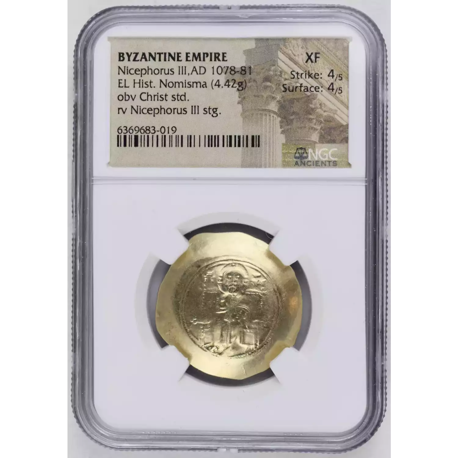 1078-81 AD Byzantine Empire Nicephorus III EL Hist. Nomisma NGC ...