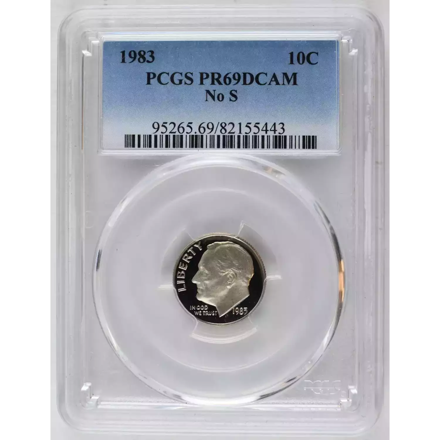 1983-S Dimes Roosevelt PCGS PR-69 DCAM No S - Harbor Coin Company