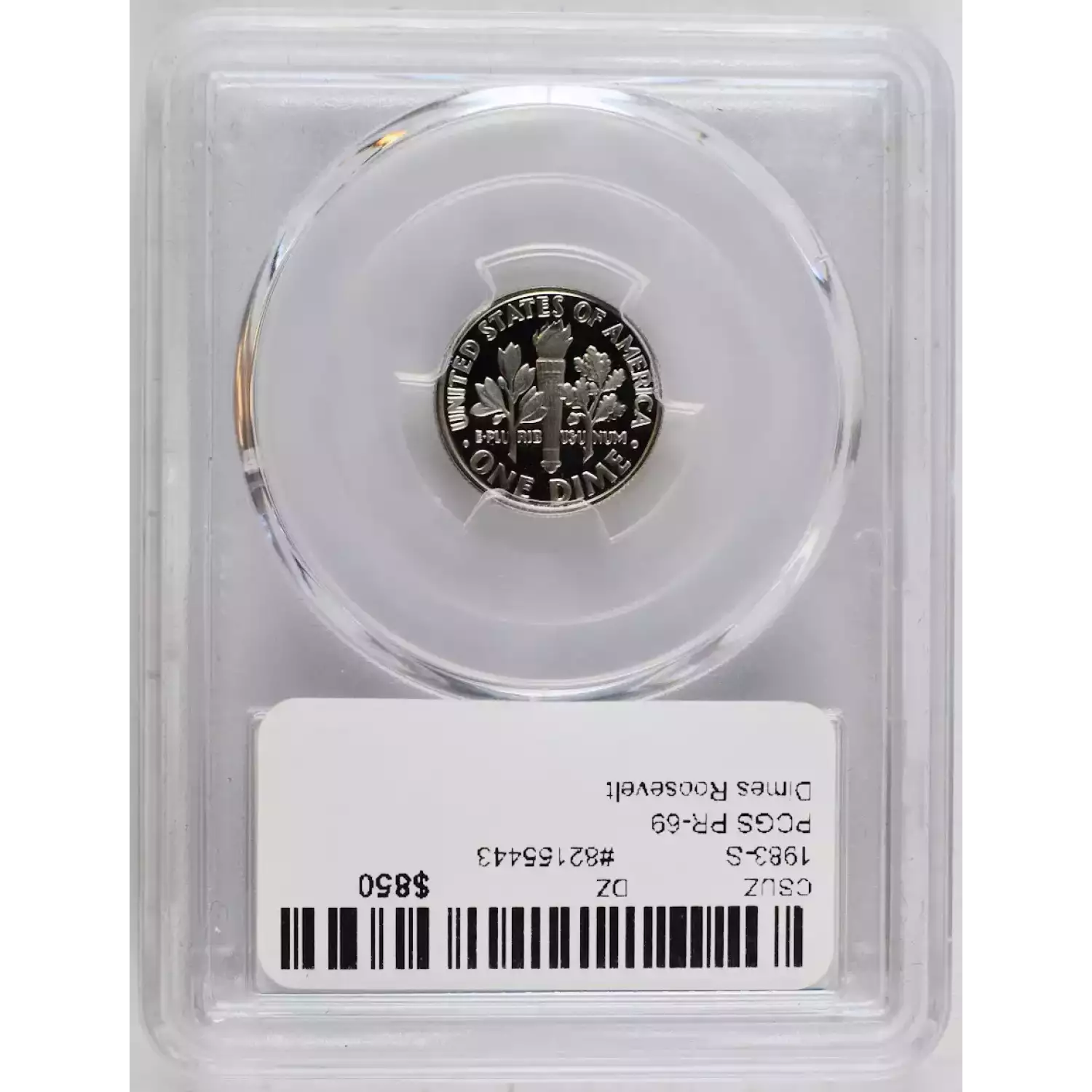 1983-S Dimes Roosevelt PCGS PR-69 DCAM No S - Harbor Coin Company