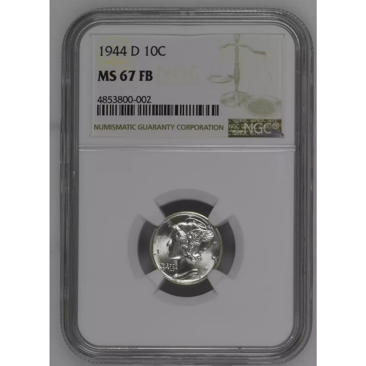 1944-D Dimes Winged Liberty Head or Mercury NGC MS-67 FB - Harbor Coin Company