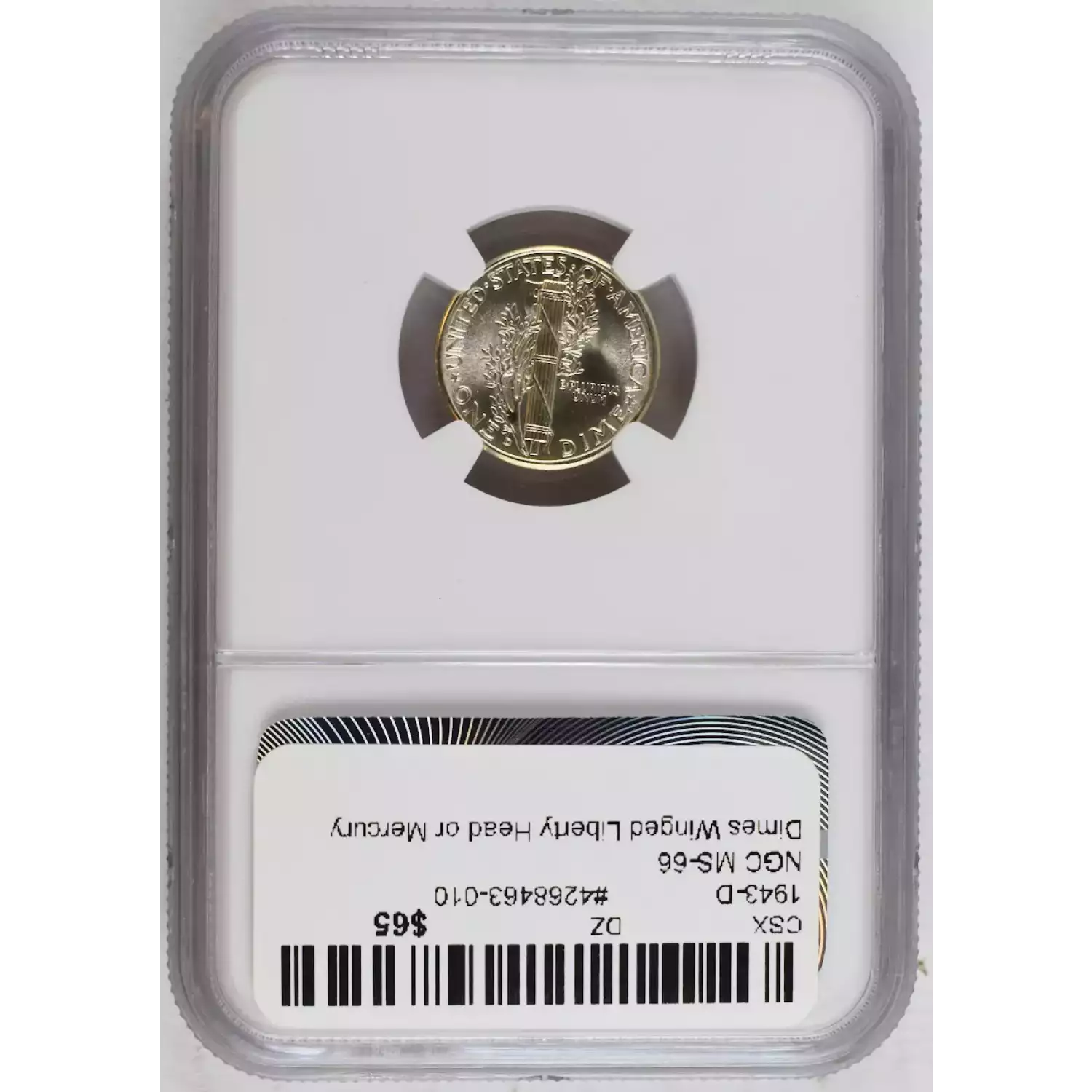 1943-D Dimes Winged Liberty Head or Mercury NGC MS-66 FB - Harbor Coin Company