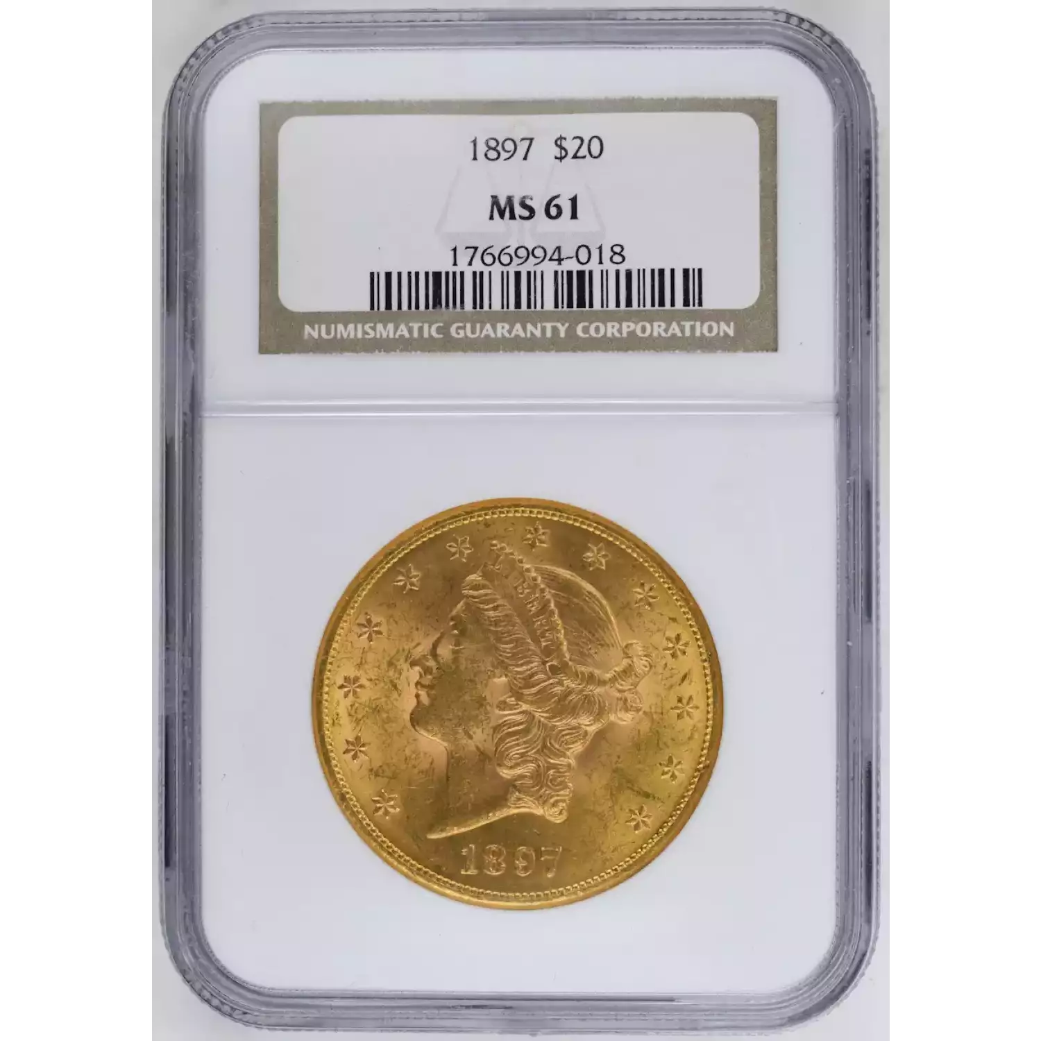 1897 Liberty Head Double Eagle NGC MS-61 - Harbor Coin Company