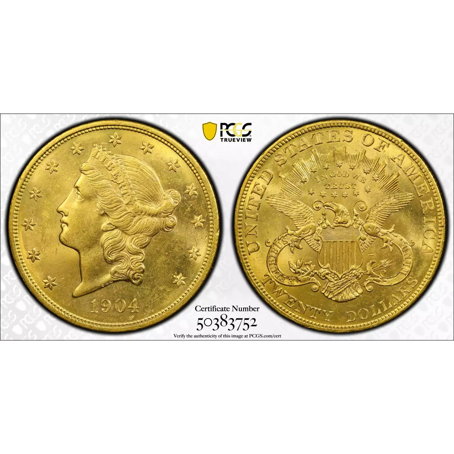 1904 Liberty Head Double Eagle PCGS MS-62 - Harbor Coin Company