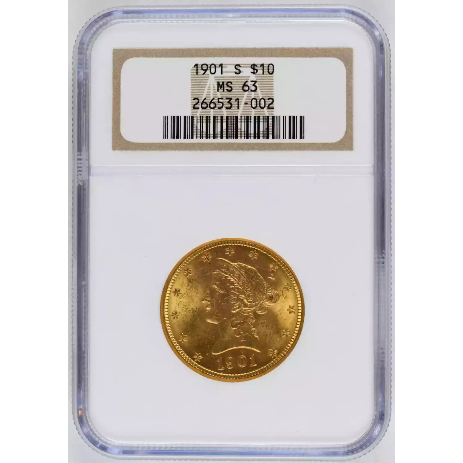 1901-S Liberty Head Gold Eagle NGC MS-63 - Harbor Coin Company