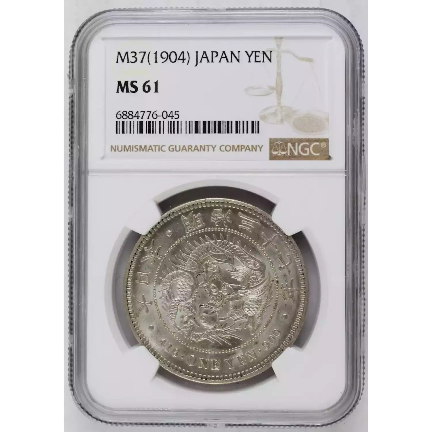 1903 JAPAN Silver YEN NGC MS-61 M37 - Harbor Coin Company