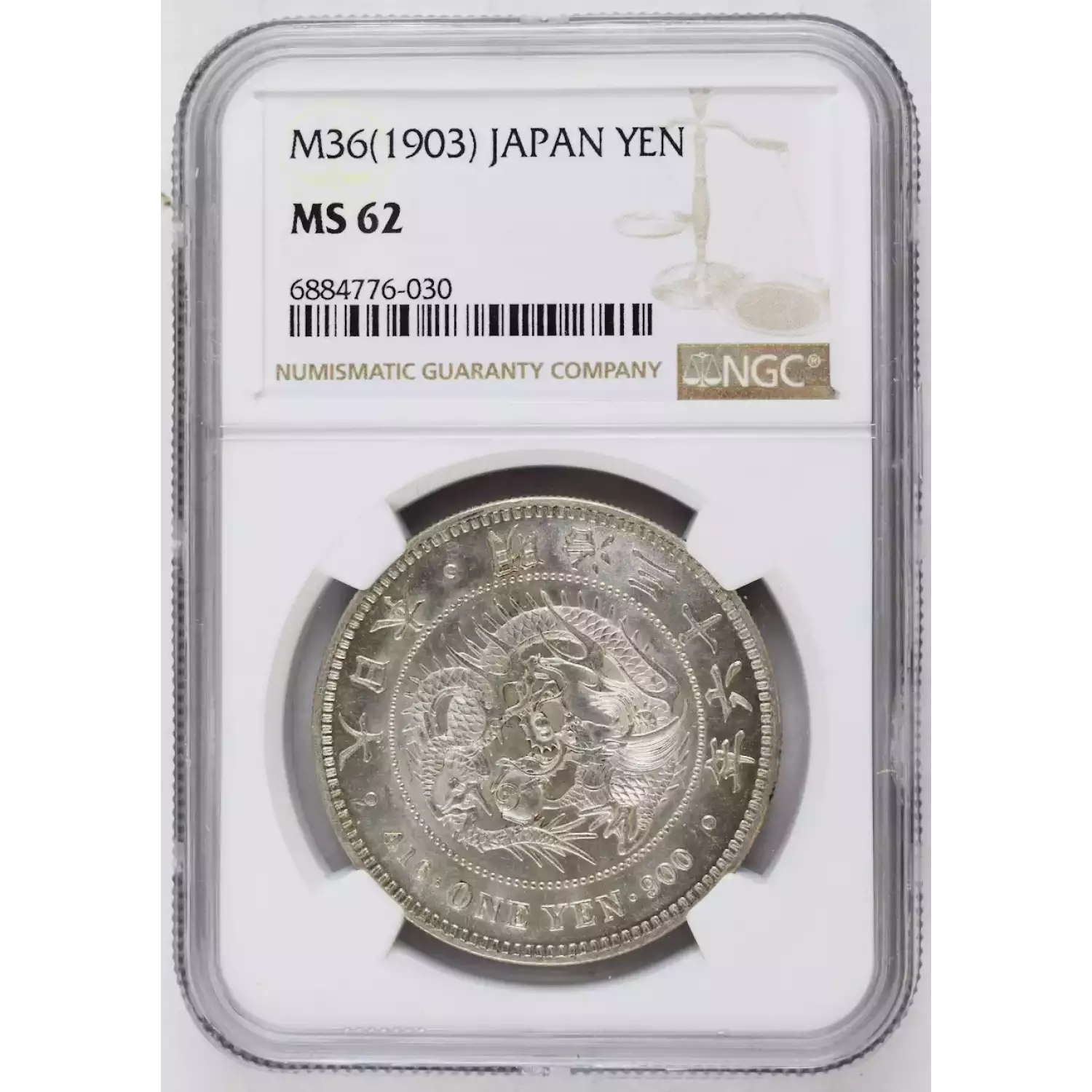 1903 JAPAN Silver YEN NGC MS-62 M36 - Harbor Coin Company