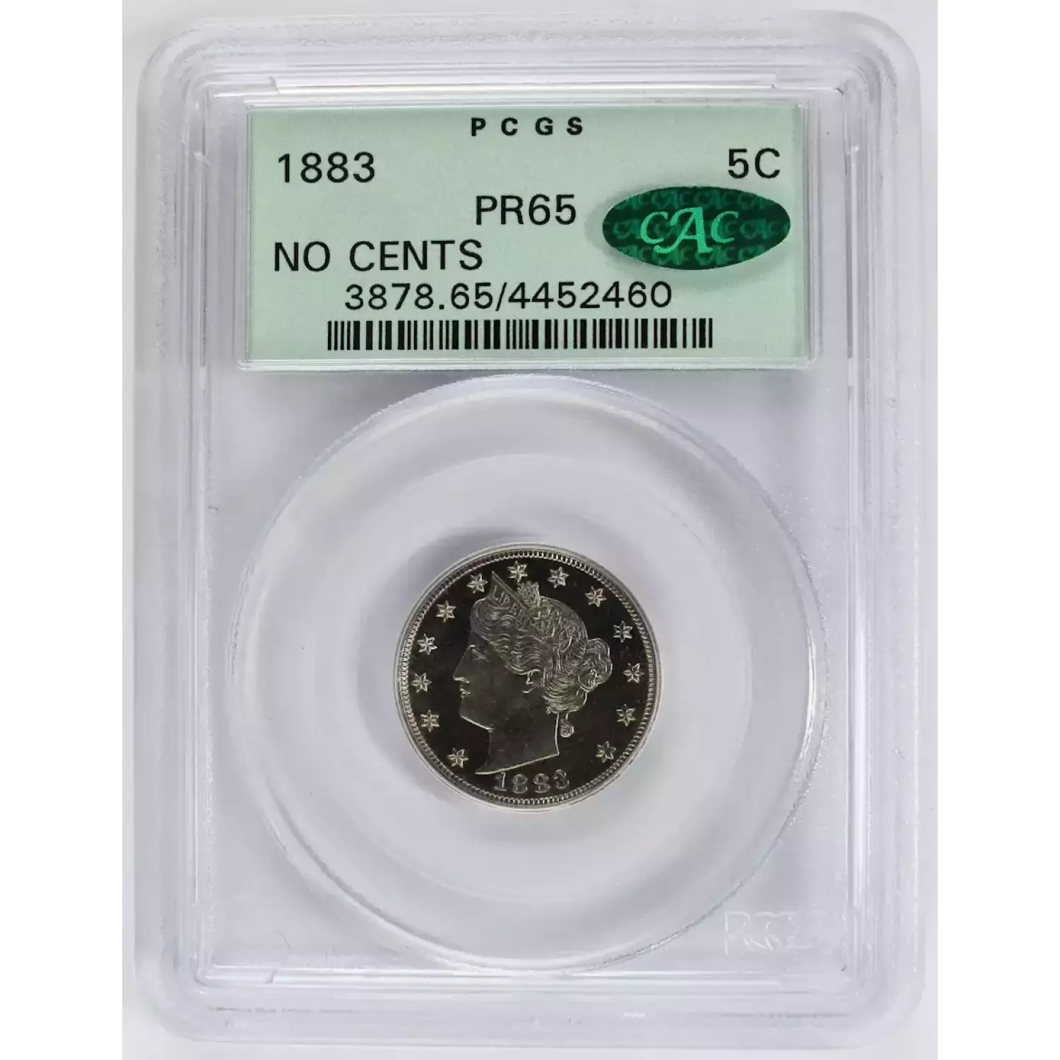 1883 Nickel Liberty Head PCGS PR-65 No CENTS CAC - Harbor Coin Company