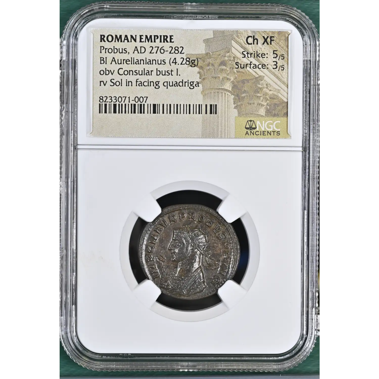 Roman Empire AD 276-282 BI Aurelianianus Probus NGC Ancients Ch XF ...