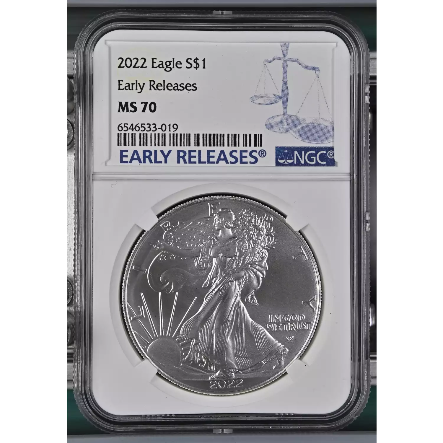 2022 Bullion Silver Eagles NGC MS-70 Early Releases - Harbor Coin Company