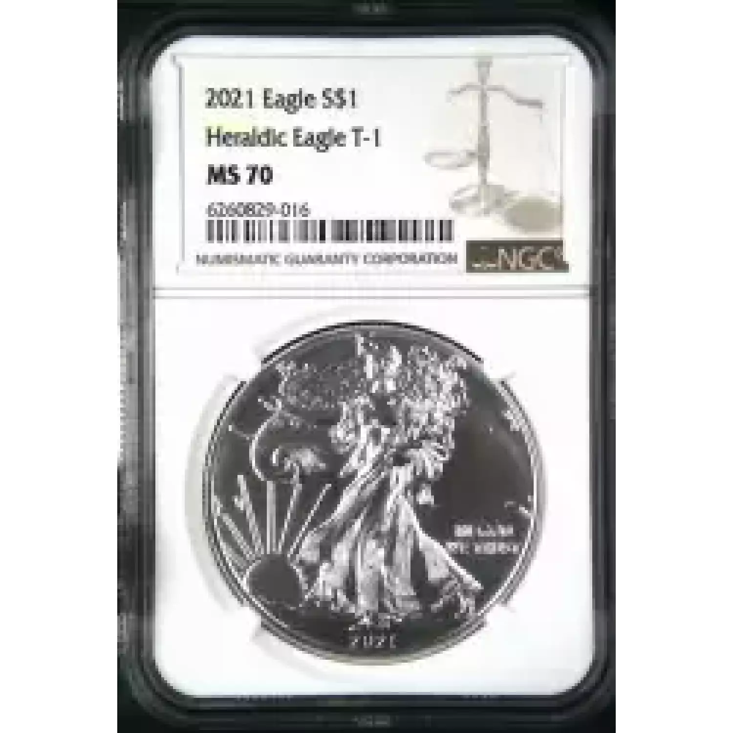 2021 Bullion Silver Eagles NGC MS-70 Heraldic Eagle T-1 - Harbor Coin Company