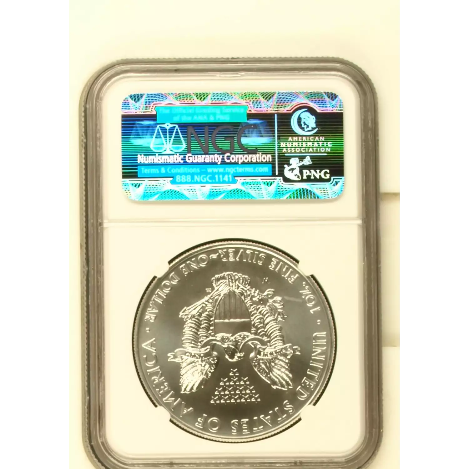 2011 Bullion Silver Eagles NGC MS-69 W BURNISHED SILVER EAGLE - Harbor Coin Company