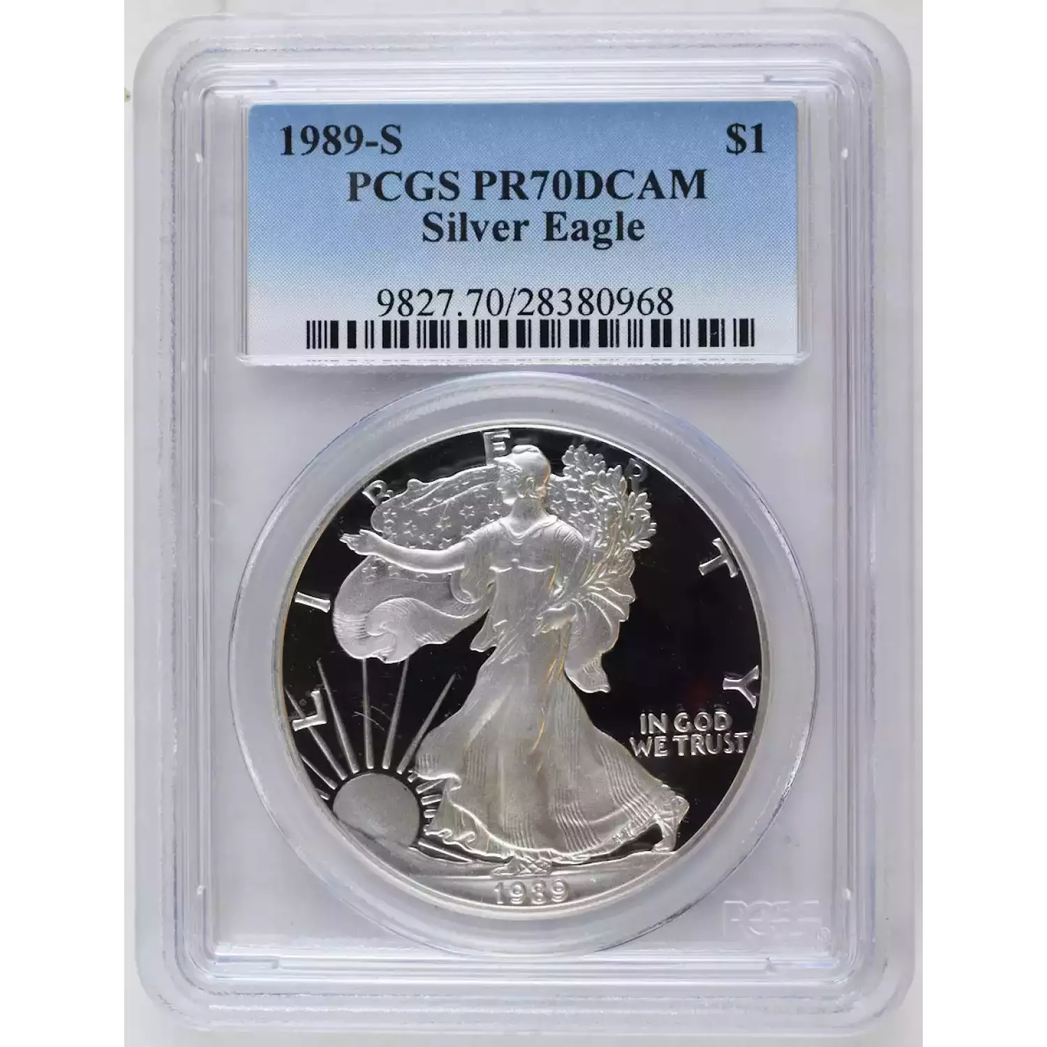1989-S Bullion Silver Eagles PCGS PR-70 DCAM Silver Eagle - Harbor Coin ...
