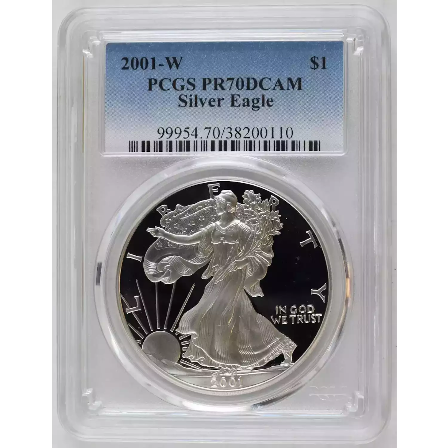 2001-W Bullion Silver Eagles PCGS PR-70 DCAM Silver Eagle - Harbor Coin ...