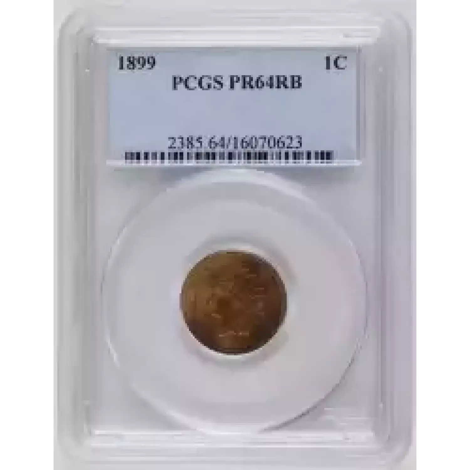1899 Indian Head Cent PCGS PR-64 RB - Harbor Coin Company