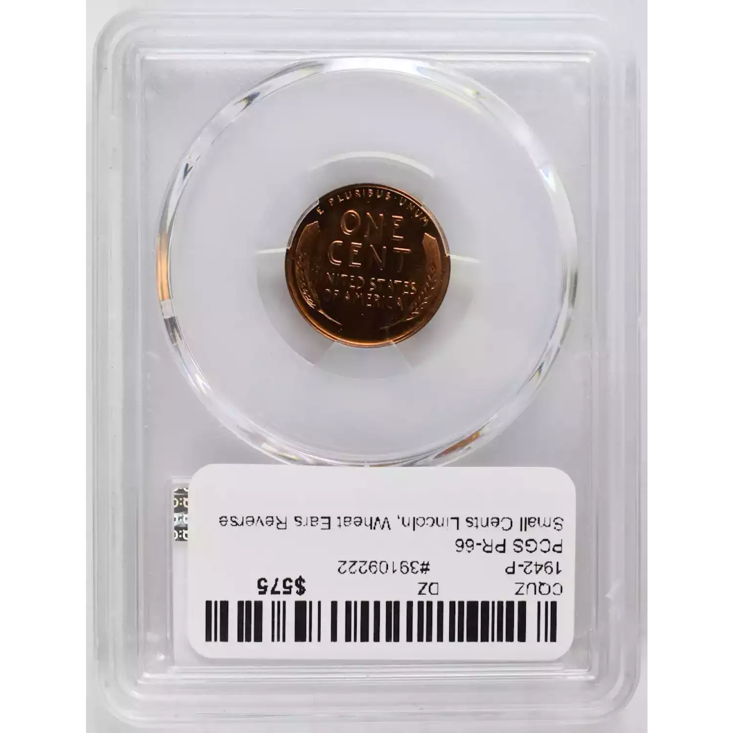 1942 Lincoln Wheat Cent PCGS PR-66 RD - Harbor Coin Company